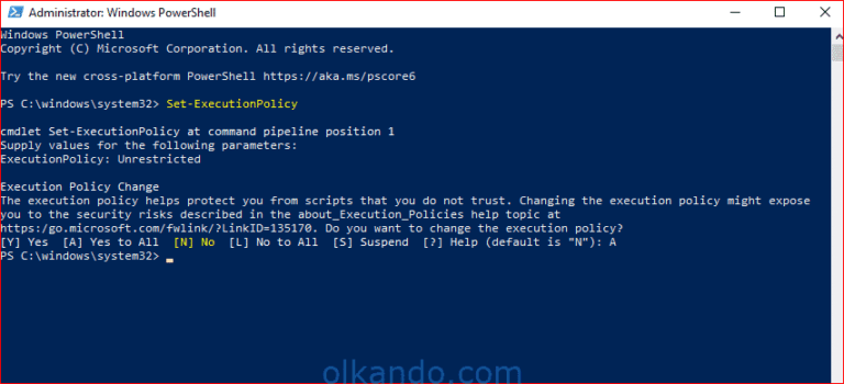 İmzasız Powershell Dosyası Nasıl Çalıştırılır?